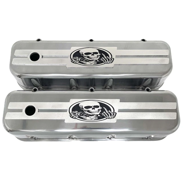 BIG BLOCK CHEVY Rat Rod Skeleton Valve Covers, Raised Billet Top ...