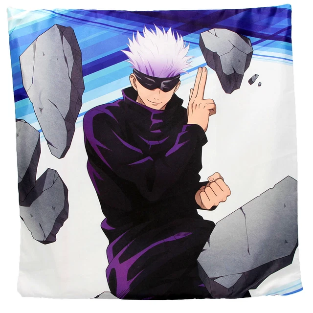 JUJUTSU KAISEN - Satoru Gojo Square Cover Pillow NEW Sorcerer Throw ...