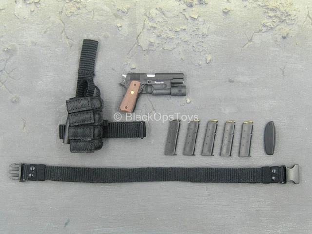 1/6 SCALE TOY Speed - LAPD SWAT - 1911 Pistol w/Drop Leg Holster & Mag ...