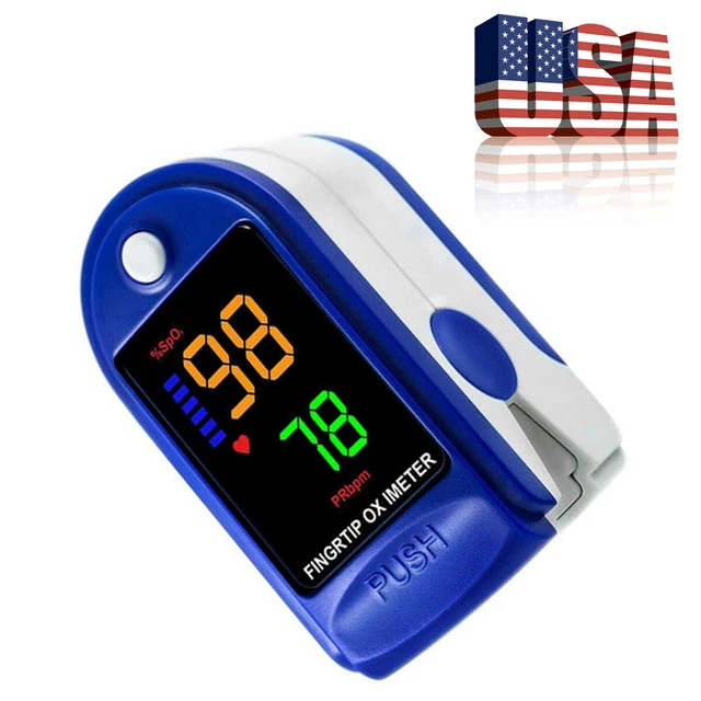 SPO2 OXYGEN SATURATION rate Heart Blood Monitor Finger Tip Pulse ...