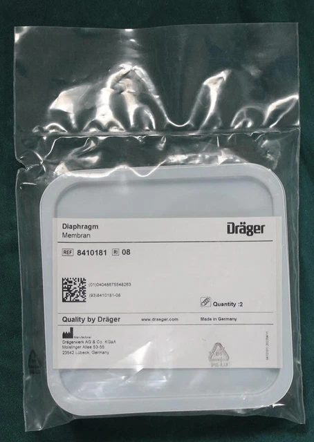 2X DRÄGER DRAEGER ref:8410181 Ausatmungsmembran für Evita Ventilator ...