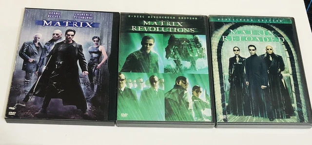 THE MATRIX COMPLETE 3-set DVD lot Bundle Matrix, Reloaded, And ...