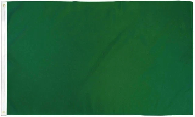 DARK GREEN SOLID Color Flag 3x5ft Blank flag SUPER POLYESTER 100D FADE ...