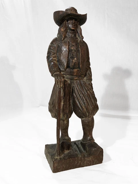 STATUETTE D'UN BRETON en chêne du sculpteur breton Jules Martin ...