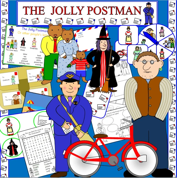 THE JOLLY POSTMAN educational story sack resource pack to PRINT £3.00 ...