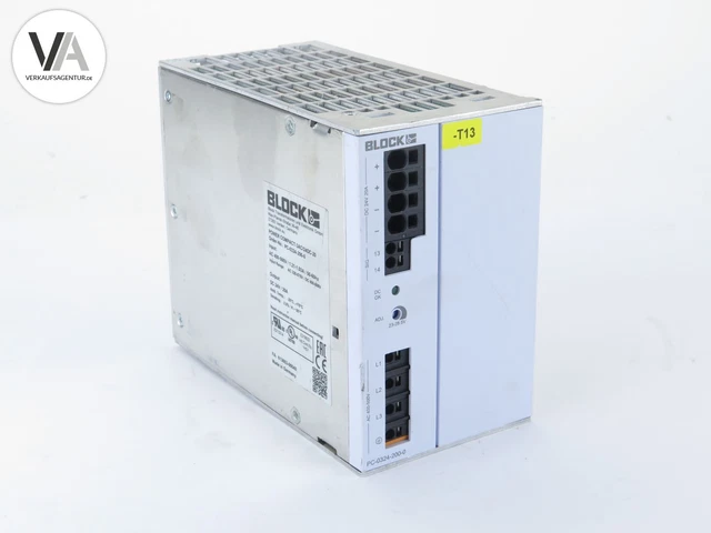 BLOCK POWER COMPACT 3AC/24DC-20 Schaltnetzteil 24V 20A PC-0324-200-0 ...