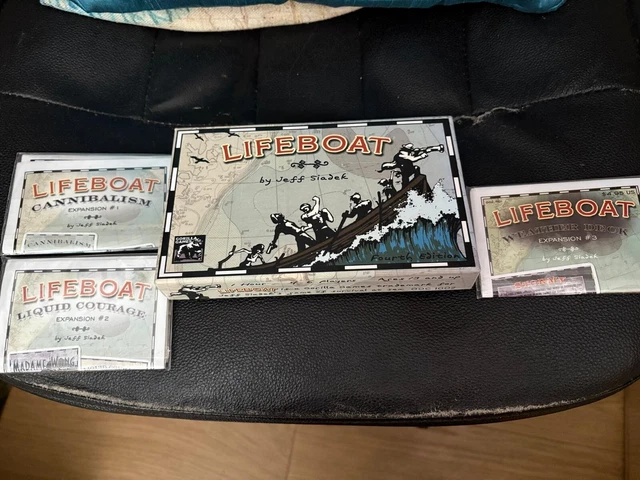 LIFEBOAT GAME WITH 3 Rare Expansions, Cannibalism, Liquid Courage ...