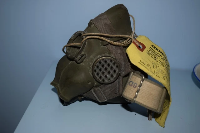 RAF H2 TYPE OXYGEN MASK FOR FLYING HELMET, ORIGINAL BRITISH PILOT USED ...