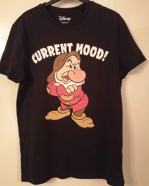 DISNEY SEVEN DWARFS Current Mood Grumpy Official t-shirt Black small ...