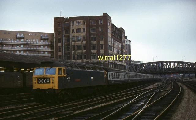ORIGINAL RAILWAY SLIDE Class 47 47077 at Paddington £2.99 - PicClick UK