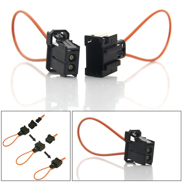 UNIVERSAL CAR MOST System Kit Fiber Optic Loop Bypass Male＋Female Plug ...