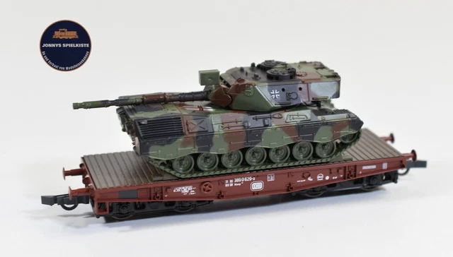ROCO MINITANKS H0 DC - Schwerlastwagen mit Panzer DB IV - Art. 813 - AO 676 EUR 39,90 - PicClick DE