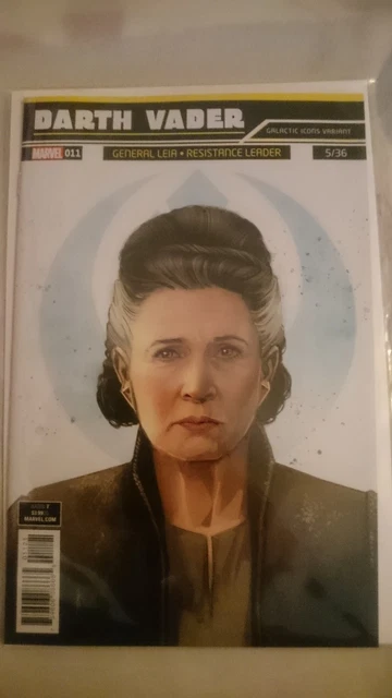 STAR WARS DARTH Vader #11 Galactic Icons Variant General Leia / Marvel ...