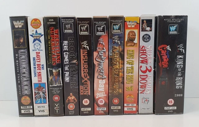11X WWF / WWE - VHS Wrestling Video Tapes Armageddon 2000 & Judgment ...