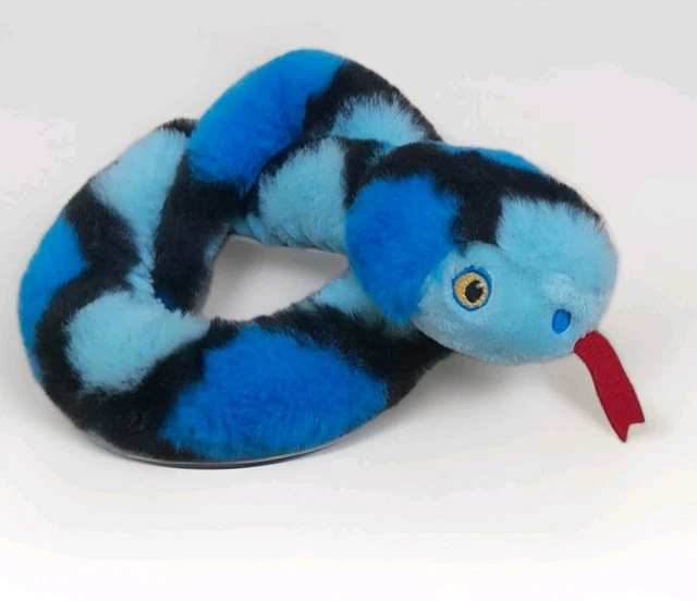 KEEL TOYS KEELECO 65cm Snake Soft Toy Blue & Black £4.95 - PicClick UK