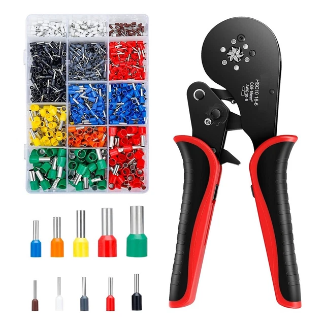 KIT D'OUTILS DE Sertissage de Virole, de Pinces à Sertir avec 1200 Conn6218 EUR 45,92 - PicClick FR