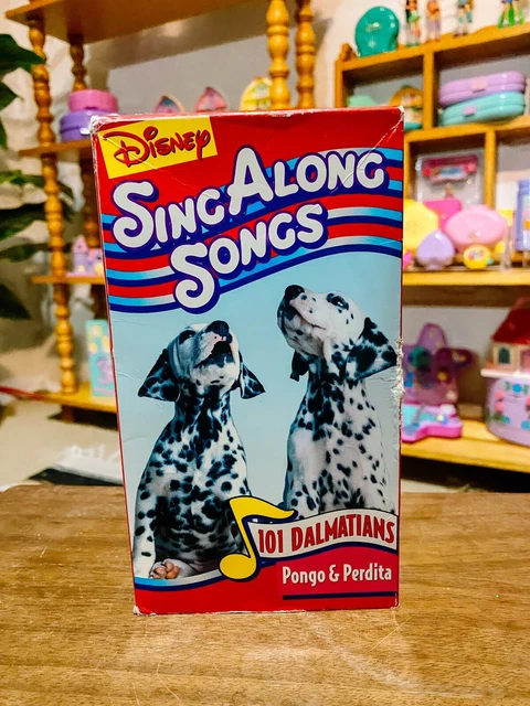 DISNEYS SING ALONG Songs - 101 Dalmatians: Pongo and Perdita (VHS, 1996 ...