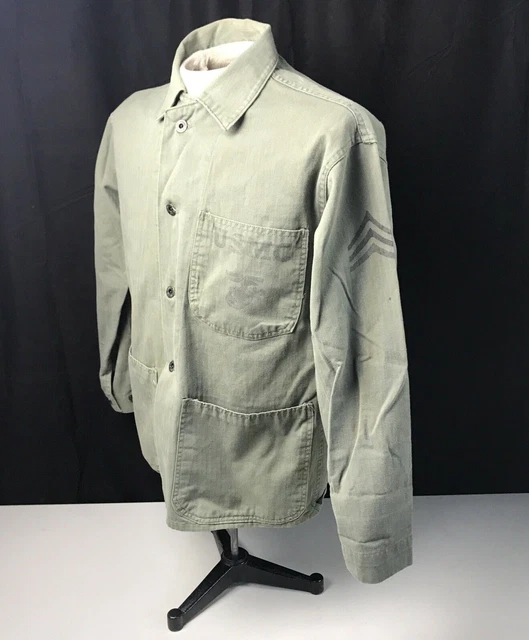 ORIGINAL NAMED WWII USMC Marine Corp P41 HBT Jacket £278.42 - PicClick UK