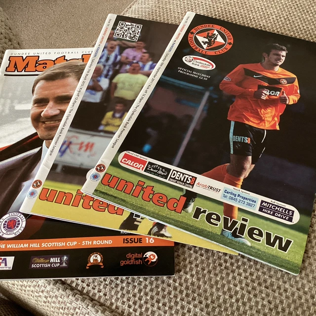 DUNDEE UNITED V Rangers away programmes x 5 (2010-15) £2.27 - PicClick UK