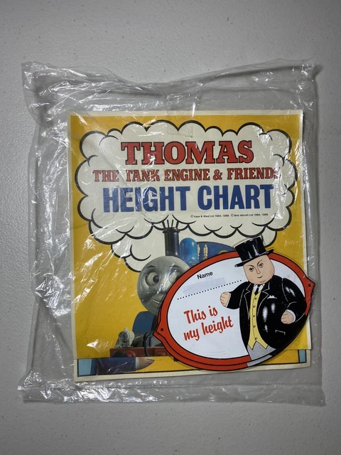 THOMAS THE TANK Engine & Friends Ladybird Height Chart 1984/86 *VERY ...