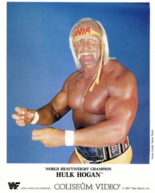 WWF WWE WRESTLING HULK HOGAN HULKAMANIA 1987 PROMO 8x10 PHOTO REPRINT ...