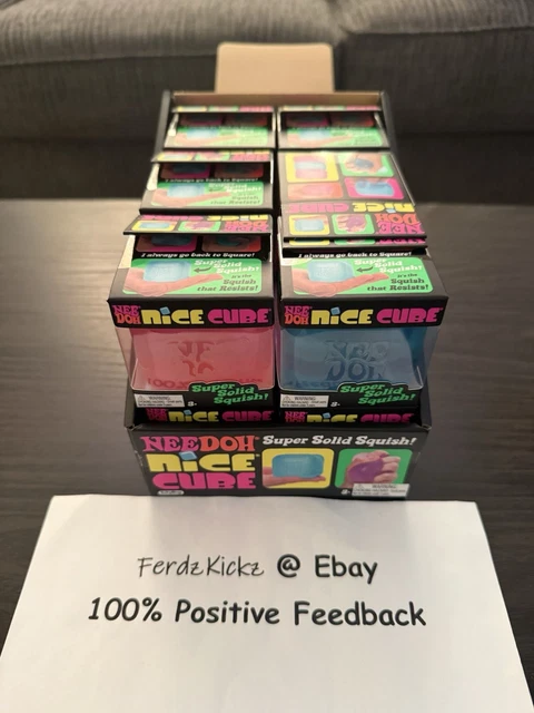 NEE DOH NICE Cube Super Solid Squish Squeeze Toy Ages 3+ (Whole case Of ...