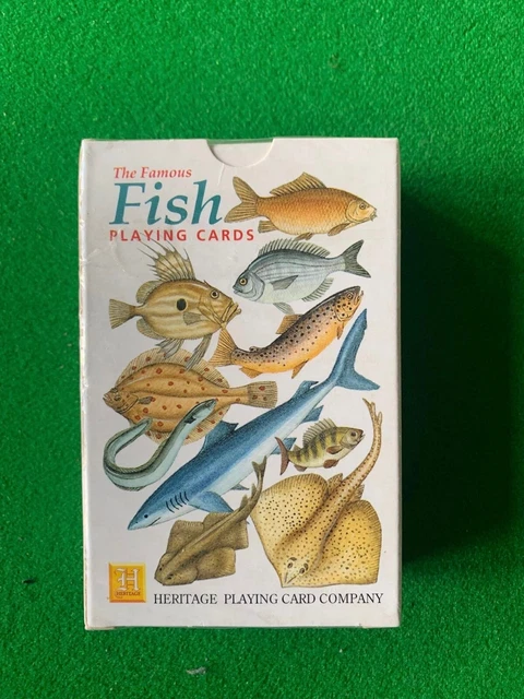 HERITAGE FAMOUS FISH Playing Cards ~ Sea or Ocean Themed Poker Card £8. ...