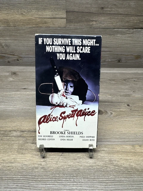 ALICE SWEET ALICE VHS Tape 1994 Alpha Video Brooke Shields Horror Movie ...