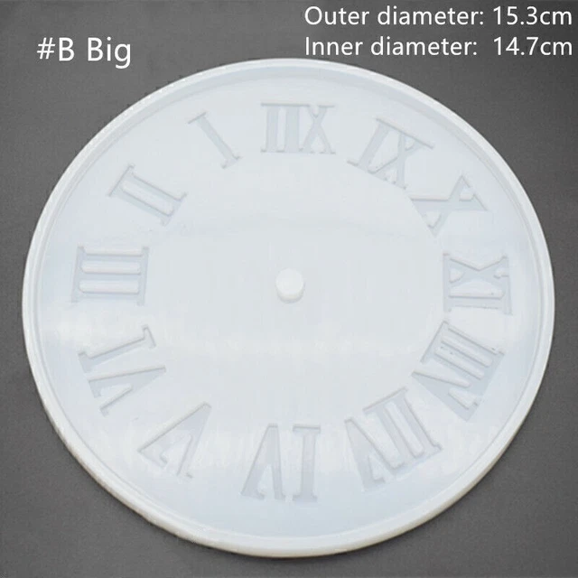 RESIN EPOXY CASTING Clock Silicone Mold For DIY Making Tool Mould ...
