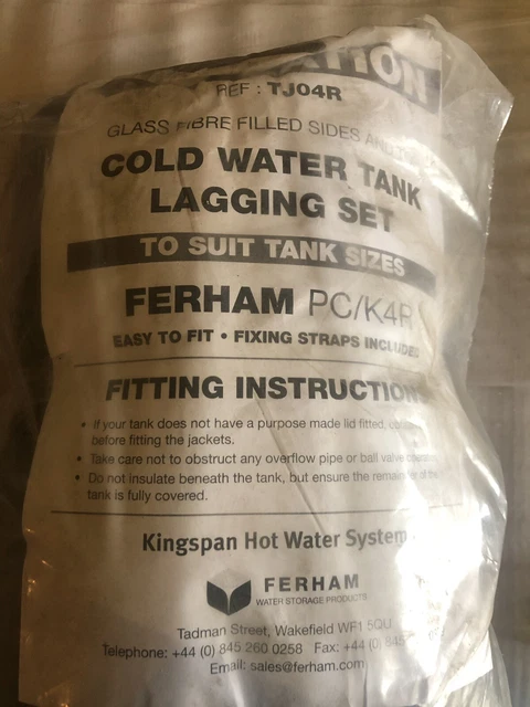 TITAN PLASTECH TJ04R Ferham Cold Water Tank Lagging Set Insulation PC4R ...