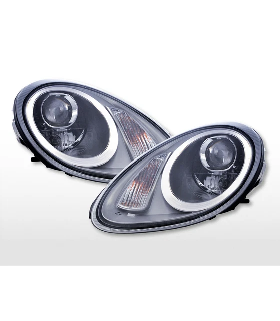 PHARE AVANT XENON Daylight LED DRL look Porsche Boxster 987 04-08 ...
