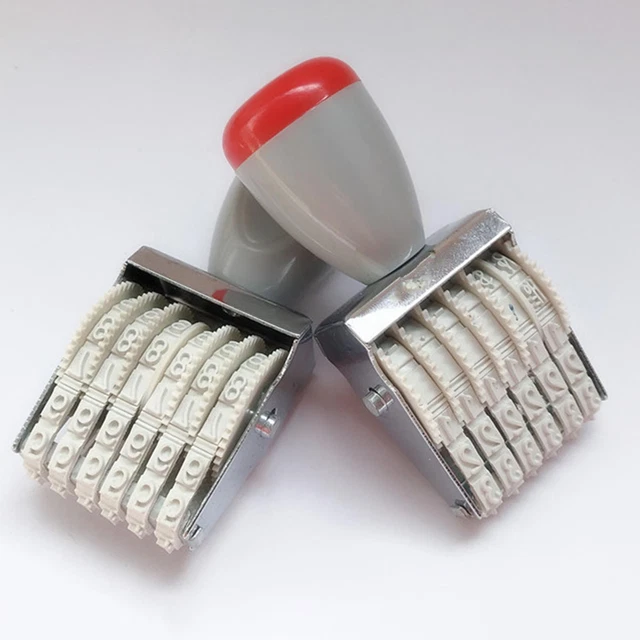 6 DIGITS NUMBERING Stamp Digit Stamp Digital Rolling Stamp Business ...