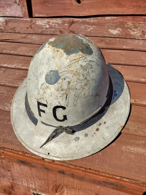 ORIGINAL WW2 BRITISH Fire Guard Helmet £37.12 - PicClick UK