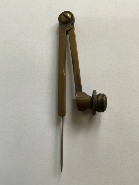VINTAGE ANTIQUE BRASS Drawing Compasses Technical Draughtsman Draftsman ...