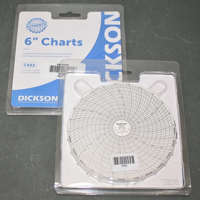 Kt621 User Manual Dickson C657 7-Day Circular Chart Recorder Paper - 0 ...