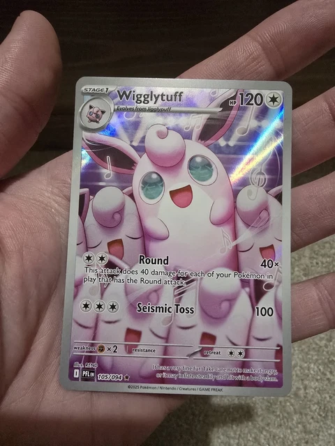 WIGGLYTUFF 105/094 IR Phantasmal Flames English Pokemon Card Pack Fresh ...