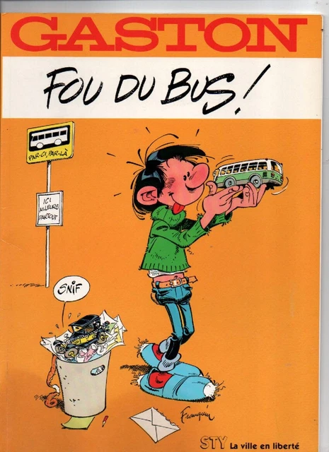 GASTON LAGAFFE FOU Du Bus Franquin Edition Speciale EUR 7,99 - PicClick FR