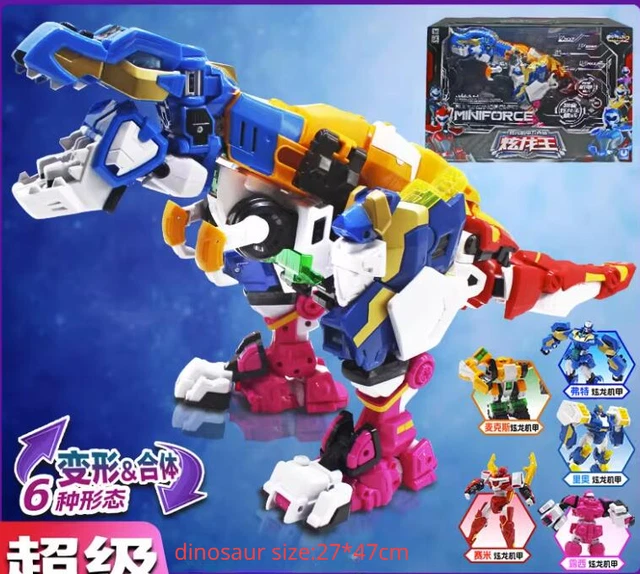 MINIFORCE SUPER DINO Power 2 SUPER TYRAKING T-Rex Dinosaur Robot Figure ...