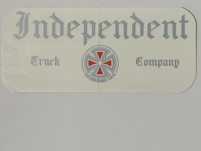 VINTAGE INDEPENDENT TRUCK Co. Skateboard Sticker Original Nos $20.00 ...
