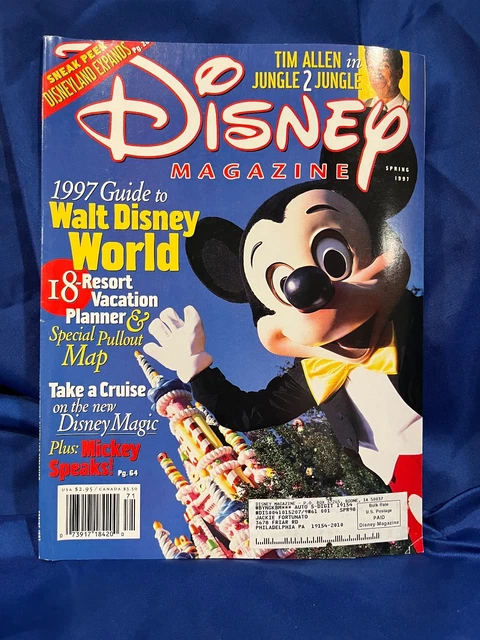 DISNEY MAGAZINE SPRING 1997 Guide Walt Disney World Disney Magic Tim ...