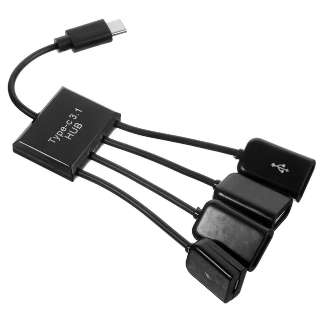 HUB CONVERTER 4 Ports Extender Gaming USB Adaptador Universal Phone ...