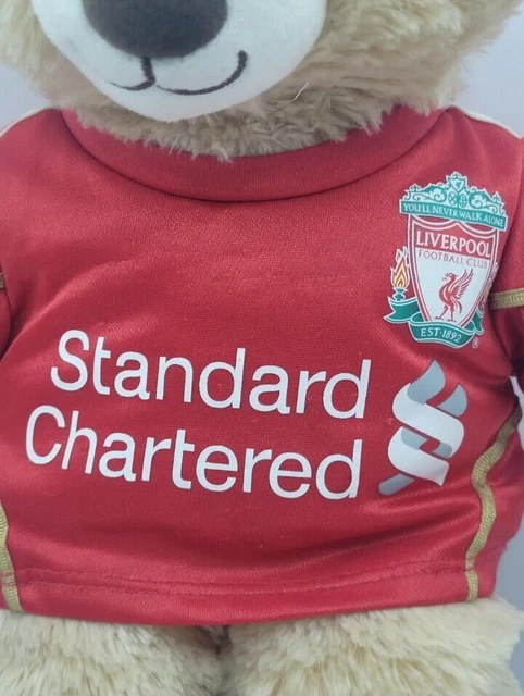 LIVERPOOL FOOTBALL CLUB Standard Chartered 15"Plush Soft Toy Teddy ...