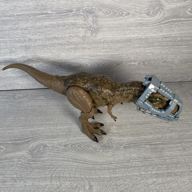 JURASSIC WORLD T. Rex Camp Cretaceous Dino Stomp 'N Escape Figure with ...