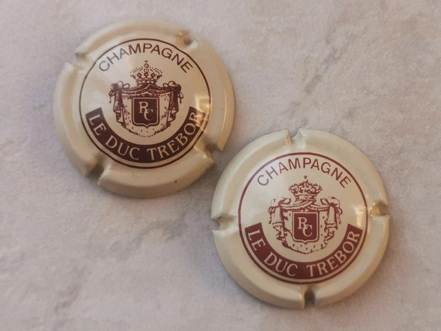 LOT DE 2 capsules de Champagne Le Duc Trebor N°1 et 2 (Coté 10 euros ...