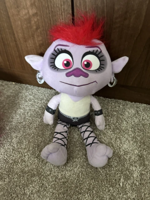TROLLS DREAMWORKS WORLD Tour Queen Barb Plush Soft Toy Excellent ...