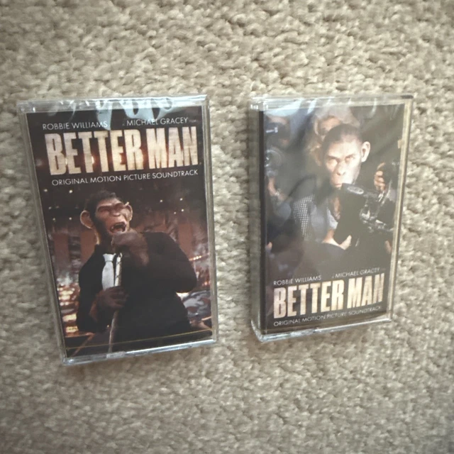 ROBBIE WILLIAMS - Better Man Soundtrack 2x Cassette Tape Gold / Silver ...