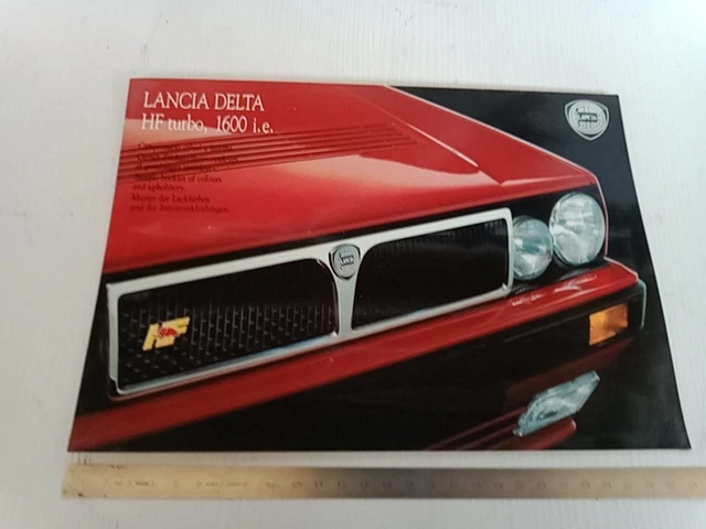 CAMPIONARIO TABELLA COLORI originale 1992 Lancia Delta HF Turbo cat ...
