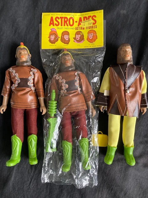 ASTRO APES 1970S Three x Planet of the Apes 8" Original figures Mint ...