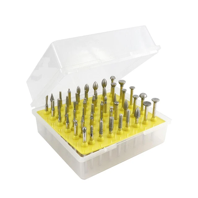 DIAMOND GRINDING STONES DIY Mandrel Tool for Metal Deburring Glass ...