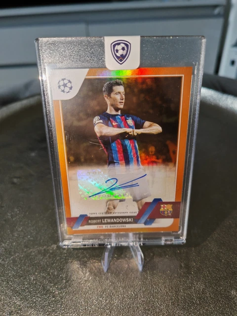TOPPS ROBERT LEWANDOWSKI /25 Auto Autogramm Autograph FC Barcelona ...
